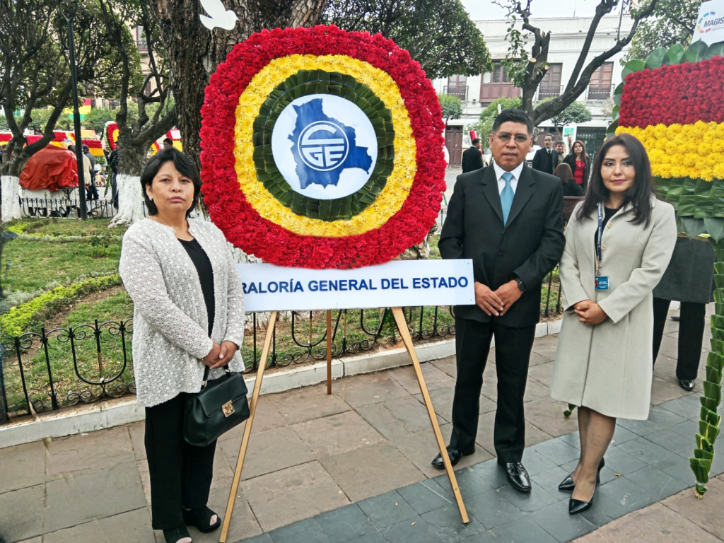 Contraloría General del Estado rinde homenaje a Bolivia en sus 199 años ...